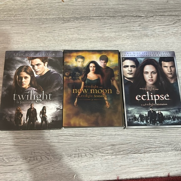 twilight | Media | The Twilight Saga Trilogy Dvds | Poshmark
